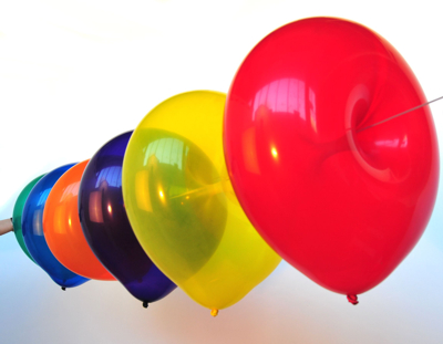 Bringt Farbe ins Leben! Mit bunten Luftballons!