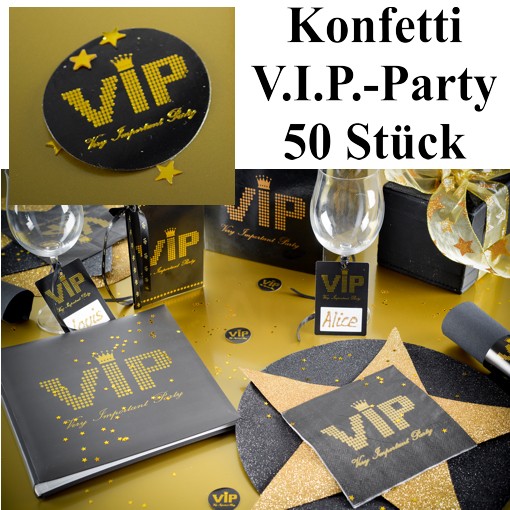 Konfetti V.I.P.-Party, Partydekoration Mottoparty VIP