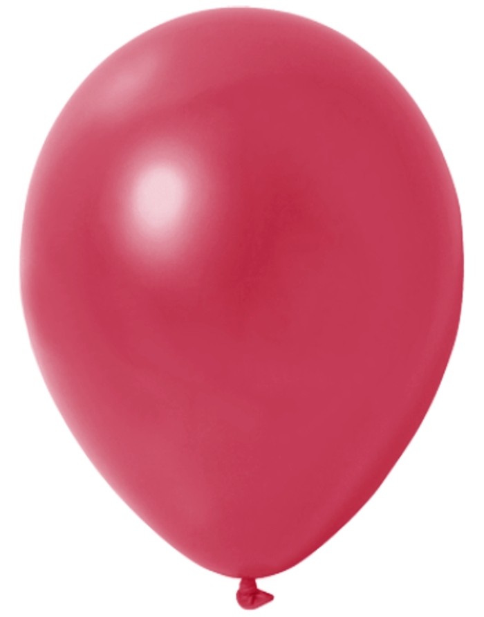 Luftballons Mini, Metallicfarben, Rot, 100 Stück