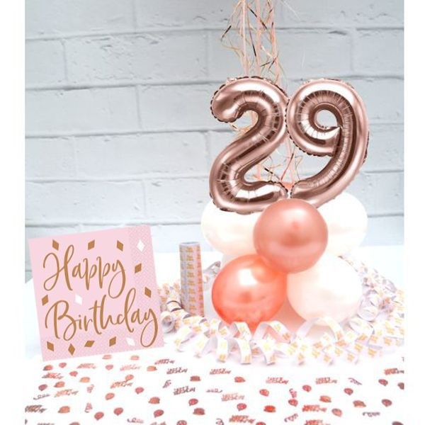 Partydeko-Set zum 29. Geburtstag, inklusive Heliumballon