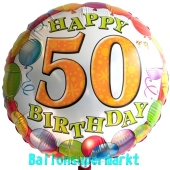 Luftballons zum 50. Geburtstag